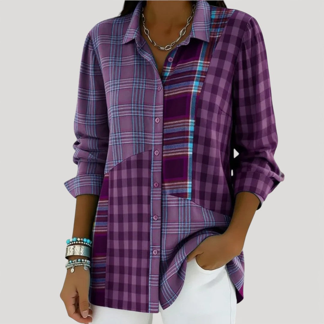 GLYDEL – PATCHWORK SHIRT – Agnes & Violet London
